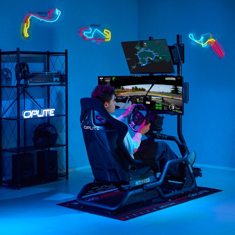 GTR S8 Monitor Stand E-Sport Black - OPLITE